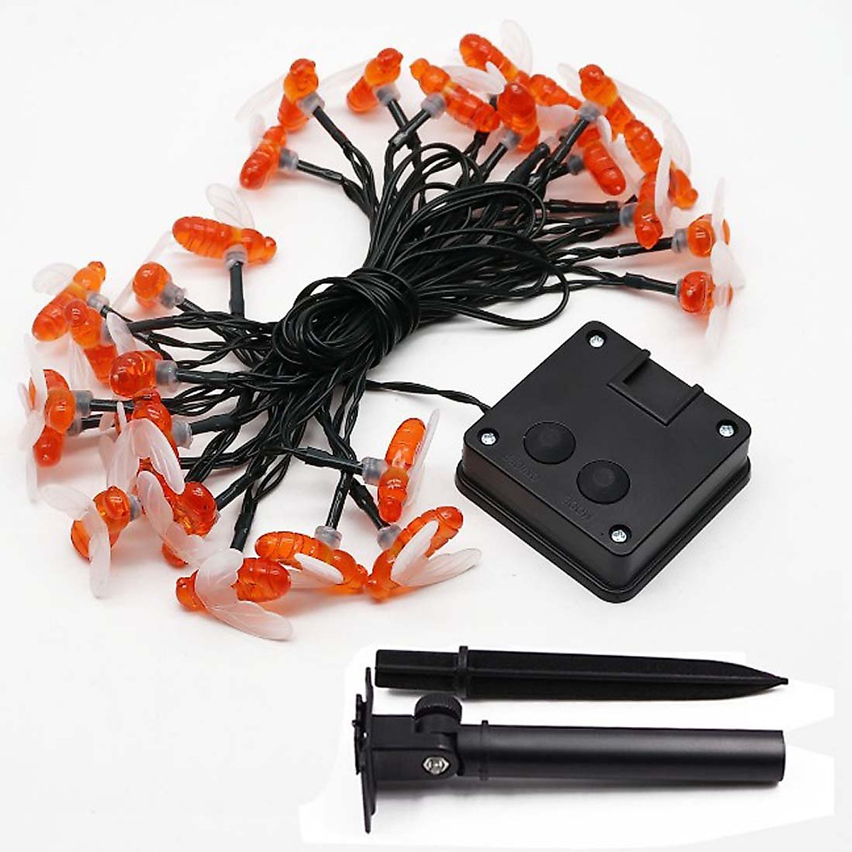 Solar Honeybee String Lights, 21Ft 30 LED Solar Powered Bee String Lights Outdoor Honeybee Fairy String Lights for Home,Gardens,Park,Patios Decoration.