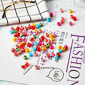 WILLBOND Hair Clip, 300 Pieces Mini Hair Claw Clips for Braids for Girls, Mini Hair Beads Rainbow Tiny Plastic Jaw Clips for Women