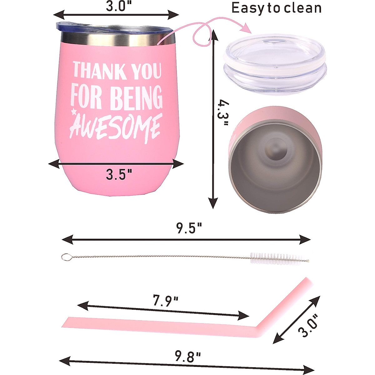 MEANT2TOBE Thank You Gifts, Thanks for Being Awesome, Thank You Gifts for Women, Your Awesome Gifts,Appreciation Gifts,Inspirational Gifts for Women