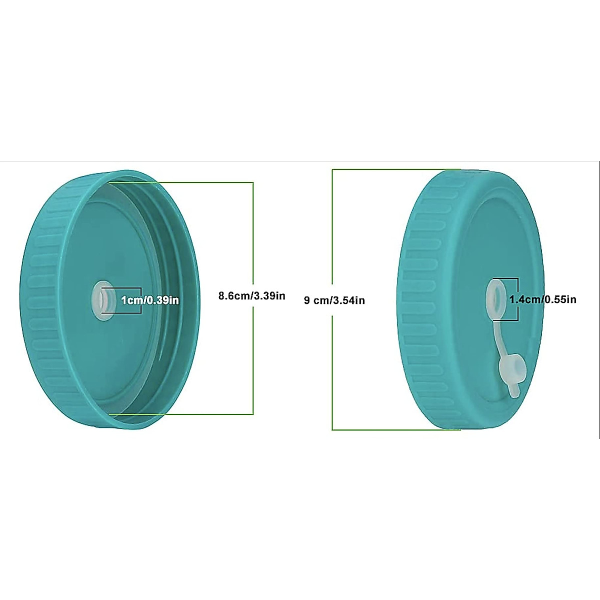 ball mason 4 Ball Mason Jar - 32 oz. Clear glass jars with wide mouth lips, with 4 lip colors and Lyeusa cleaning brush Clear glass container