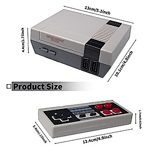 Retro Game Console Classic Mini Video Retro Game System Built-in 777 Games and 2 Controllers, 8-Bit Video Game System AV Output Plug & Play for Adults and Kids Birthday Gifts.