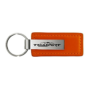 Au-TOMOTIVE GOLD, INC. Officially Licensed Leather Key Chain for Honda TrailSport (Orange)