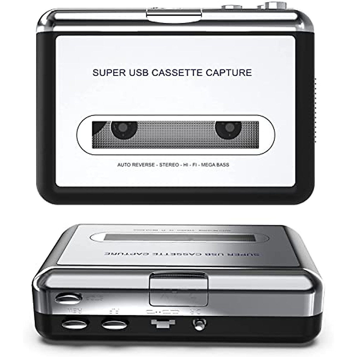 Cassette Player, Cassette Tape to MP3 CD Converter Via USB, Convert Walkman Tape Cassette to MP3 Format, Compatible with Laptop and PC
