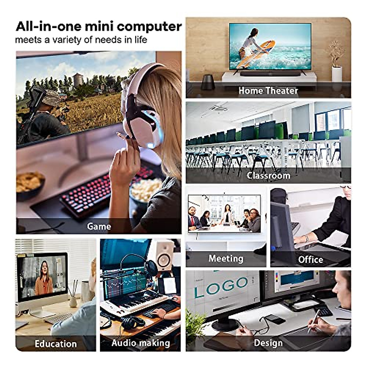 Beelink SER5 Ryzen Mini PC,Mini Computer Ryzen 5 5500U (7nm,6C/12T) up to4.0GHz, 16G DDR4 RAM/500GB Mini Gaming PC Small Computers Supports 4K WiFi6E BT5.2