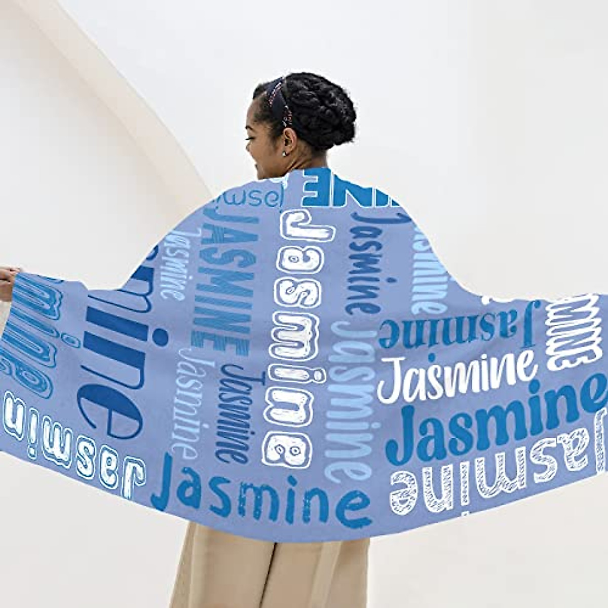 Personalized Blanket with Name Custom Throw Blanket for Kids Adults Customized Soft Name Blankets Personalized Gifts for Birthday Christmas Valentines Day 50x60