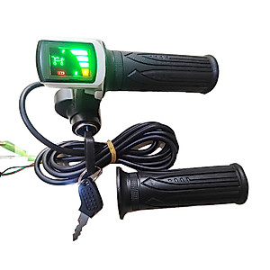 Electric Bike Electric Bicycle Scooter Twist Throttle Grips 48V LCD Display with Key Lock