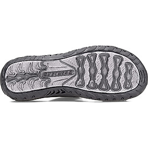 Skechers Women's Reggae-Quick Hello Sport Sandal, Black/Black, 8