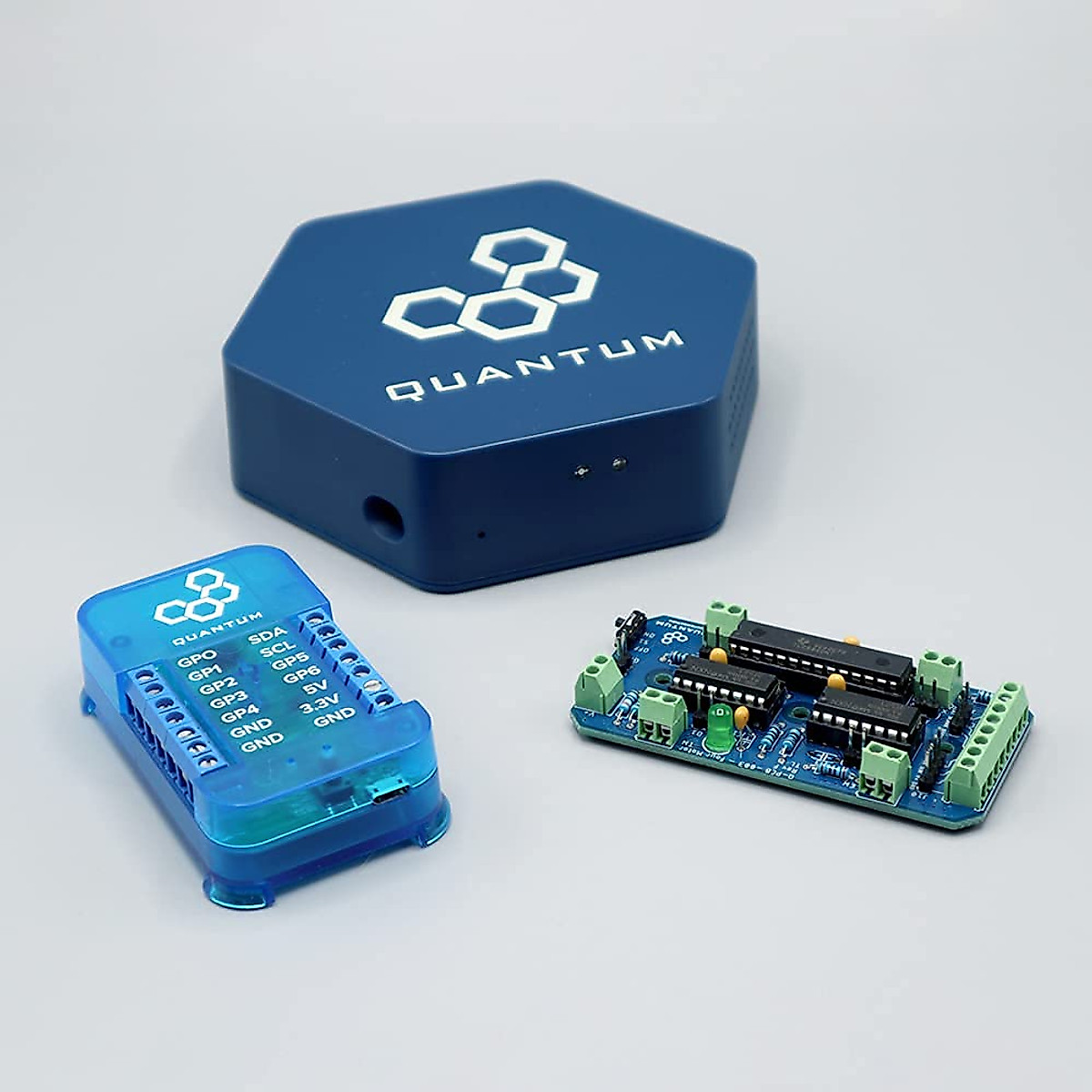 Quantum Four Motor Driver Soldering Projects DIY Electronics Kits with Online Documentation - Soldering Practice Kit for Learning Teaching, Compatible with Microcontrollers Like Arduino