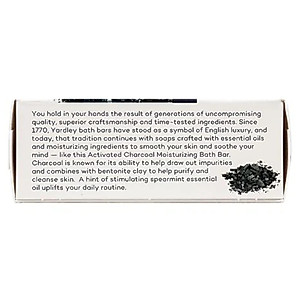 Yardley Activated Charcoal Bath Bar 4oz - 3 Pack