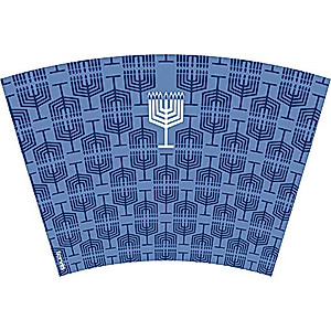 Tervis Chanukah Hanukkah Menorah Pattern Made in USA Double Walled Insulated Tumbler Travel Cup Keeps Drinks Cold & Hot, 24oz, Classic