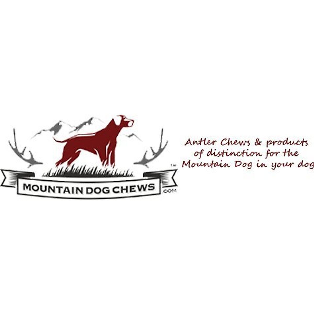 Mountain Dog Chews - Mammoth Split Elk Antler - Elk Antler Dog Chew - Grade A Premium - Organic - Made in USA - No Mess
