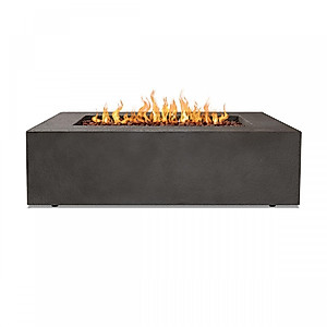 Lakeview Villa Flora 50-Inch Rectangle Natural Gas Fire Pit Table - Glacier Gray - SC-9750NG-GLG