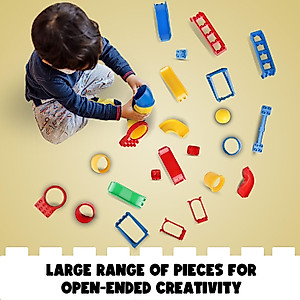 Liberty Imports 24 PCS Big Building Blocks Playground Accessories Set, Early STEM Learning Creative Building Toy Bricks for Toddlers, Kids - Compatible with Duplo
