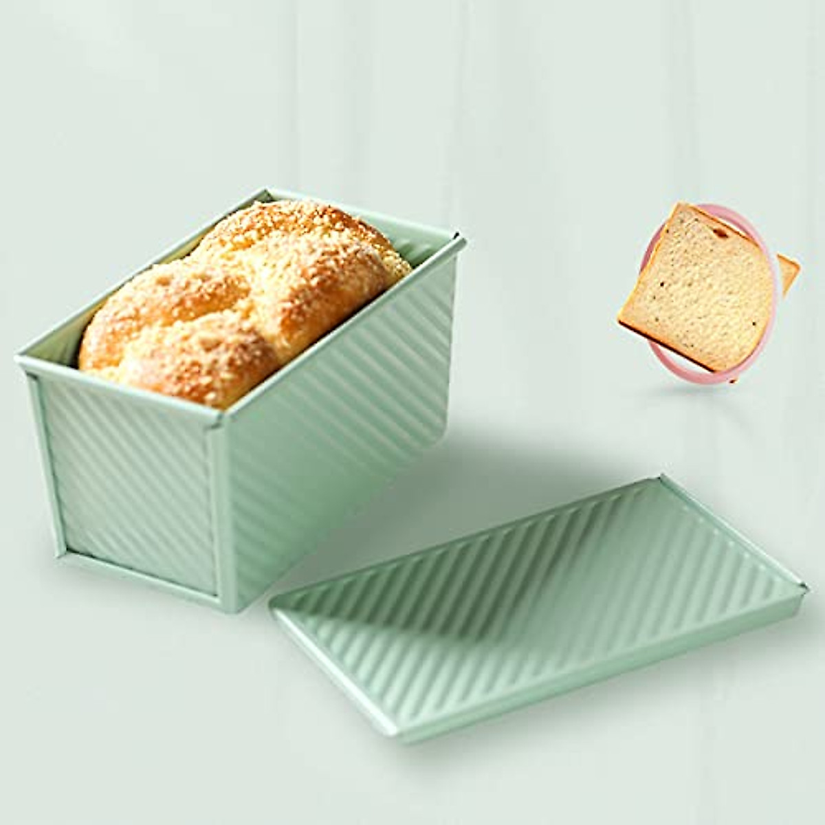Non-Stick Bread Loaf Pans With Lid Metal Toast Molds Kitchen Bakeware Baking Pan For Bread Loaf Pate Toast Cake Toast Box Mold