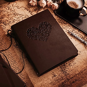 Photo Album 4x6 120 Photos, Leather Photo Albums with Writing Space With 30 Writing Paper, Travel Family Wedding Kids Graduation Ultrasound Baby Picture Album Scrapbook Photo Album