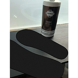 Deluxe 30Pairs(60Feets) Spray Tan Feet Pads Protectors PRO Sunless Airbrush Spray Tanning Tent Foot Protection (Black)