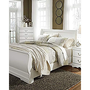 Signature Design by Ashley Anarasia Traditional Queen Sleigh Headboard ONLY, White