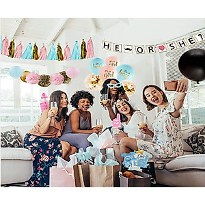 Gender Reveal Decorations Set , Gender Reveal Party Decorations, Baby Gender Reveal Party Supplies, Baby Gender Reveal Ideas, Gender Reveal Balloons Boy or Girl Gender Reveal Party Supplies Kit 80 pcs