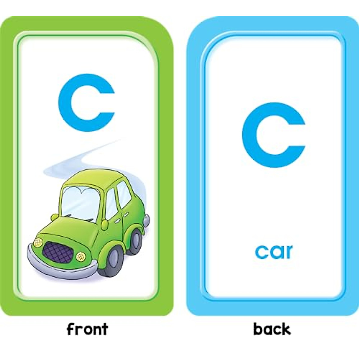 School Zone - Alphabet Match Flash Cards - Ages 4 and Up, Preschool to Kindergarten, ABC's, Letters, Matching, Beginning Sounds, Letter-Picture Recognition, and More