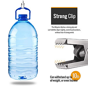 Teenitor 25 Pack Curtain Clips Curtain Hooks, Stainless Steel S Hooks for Hanging Christmas Light Clips Small Hooks Clips for Camper Awning Light Photos Party Decorations