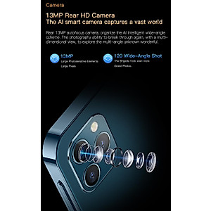 XS12 Pro Super Mini 4G LTE Smartphone 3.0-inch Display 3GB RAM 32GB/64GB ROM 8 Core Android 10.0 Dual SIM 2000mAh 13MP with Google Play Store Backup Small Mobile Phone (Black, 4GB+64GB)