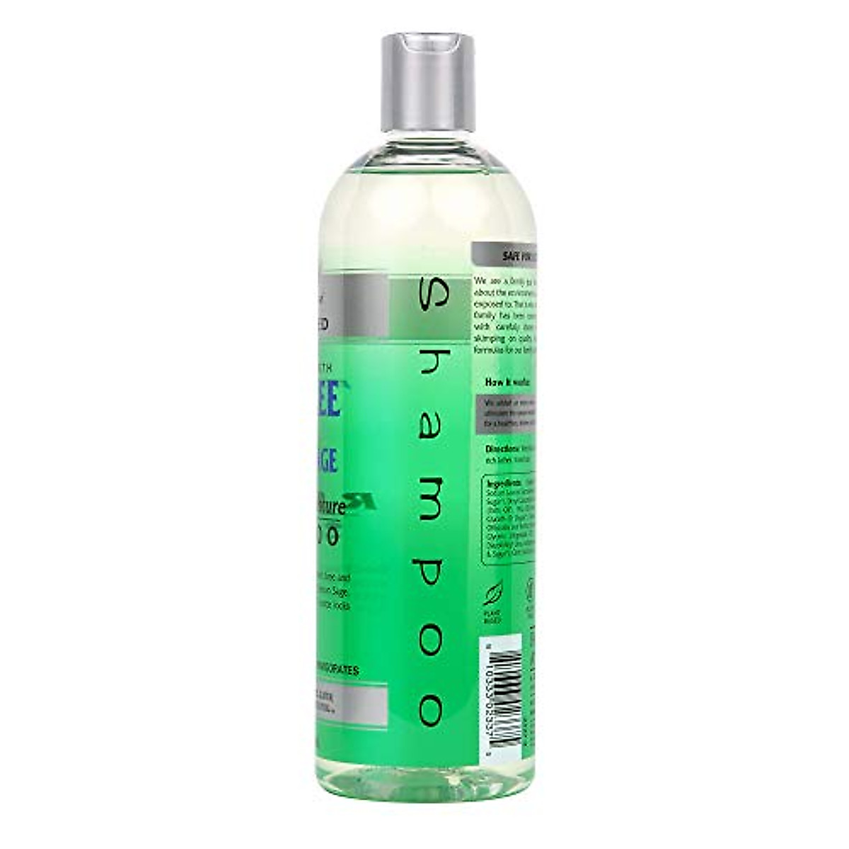 Renpure Advanced Lemon Sage Shampoo - Hydrating with Coconut Oil, Color Safe, Sulfate & Cruelty Free Dry Scalp Treatment for Anti Dandruff Hair