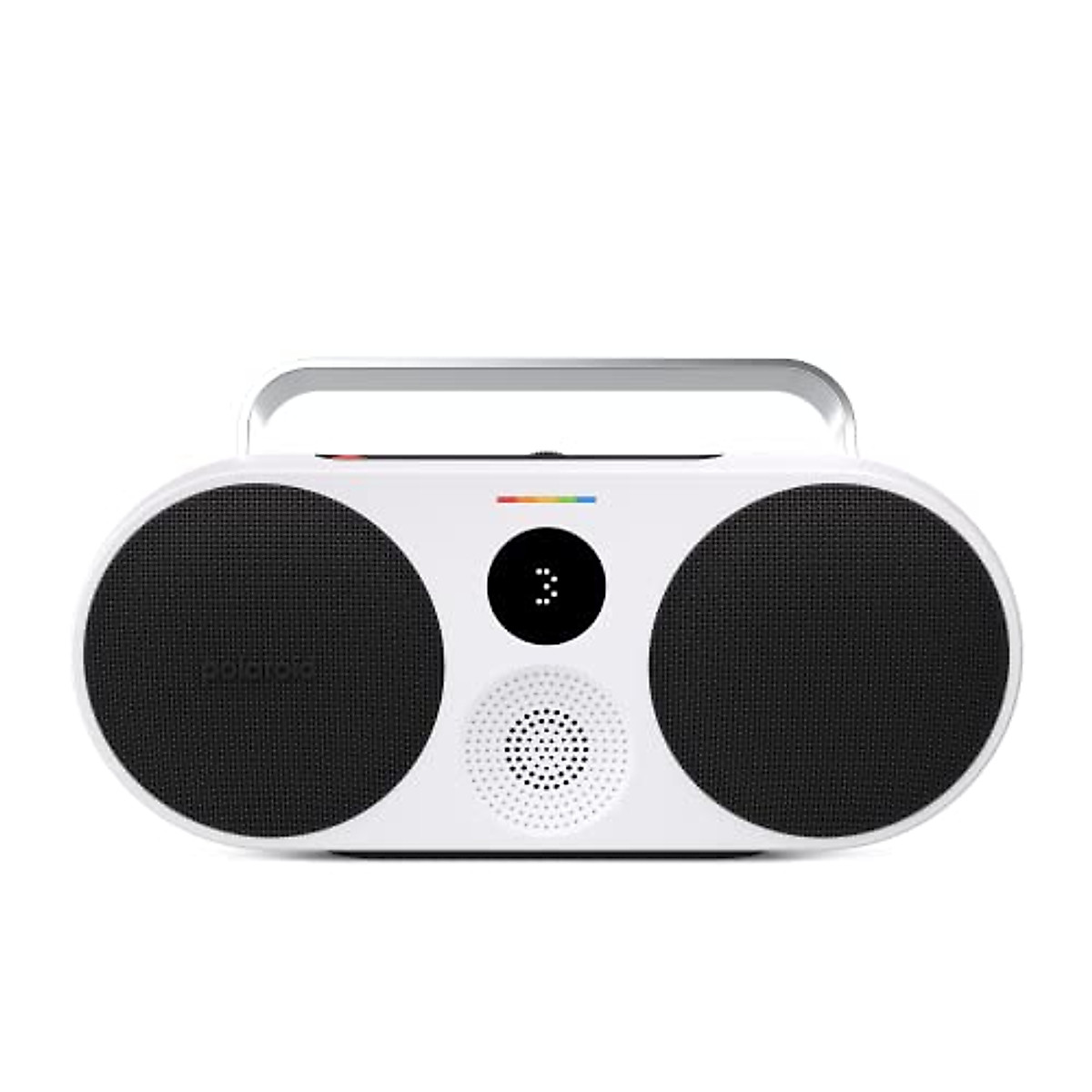 Polaroid P3 Music Player (Black) - Retro-Futuristic Boombox Wireless Bluetooth Speaker Rechargeable with Dual Stereo Pairing