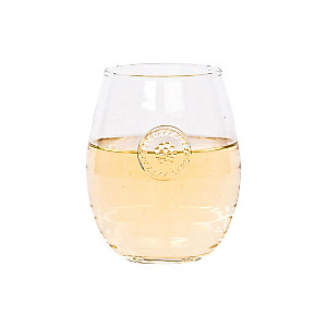 Juliska Berry & Thread Stemless White Wine Glass