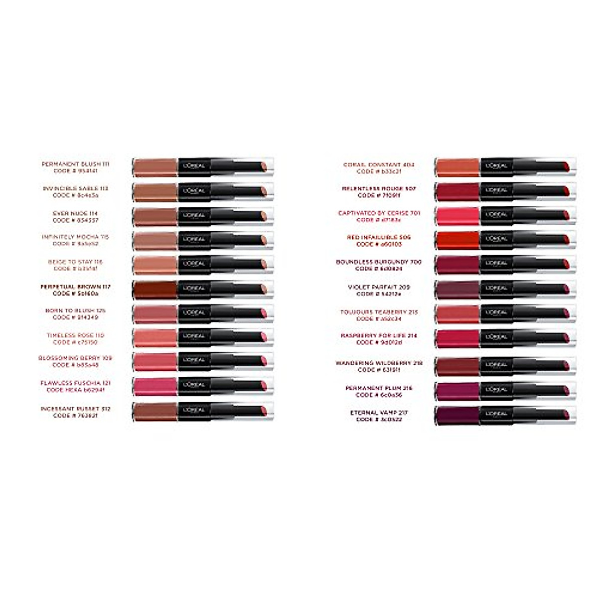 L'Oréal Paris Infallible Pro Last 2 Step Lipstick, Berry Chic, 1 fl. oz.