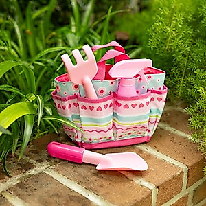 Melissa & Doug Sunny Patch Pretty Petals Gardening Tote Set,for 3+ years, With Tools