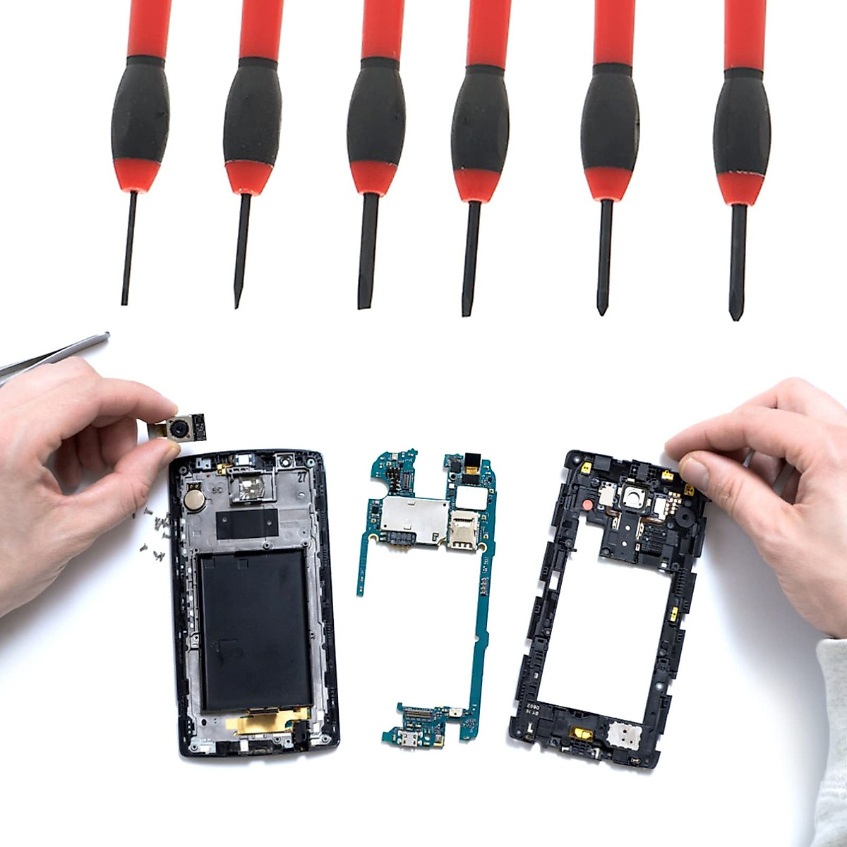 6Pcs/set Eyewear Mobile Phone Electronic Repair Tools Magnetic Screwdriver Set Screwdriver Set Magnetic Screwdriver Bit Sets For Computers Electronics Glasses