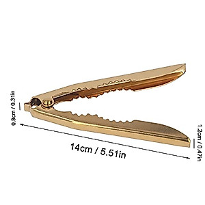Walnut Cracker, Pecan Cracker, Gold Crab Cracker Non Slip Robust Stainless Steel Nutcracker Chestnut Walnut Opener Clip for Kitchen