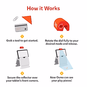 Osmo - Reflector for Fire (2021) - Works with HD 8 (10th and 12th Generation) & Fire HD 10 (11th Generation) (Required for Horizontal Positioning)