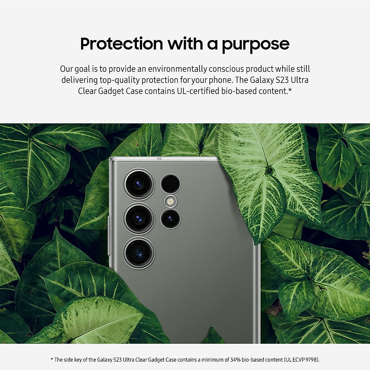 SAMSUNG Galaxy S23 Clear Gadget Phone Case, Protective Cover w/Grip, Kickstand, Premium Clarity, Detachable Mount for Accessories, US Version, EF-XS911CTEGUS, Transparent