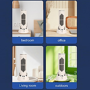 Tower Desk Fan, Rotating Function Standing Table Fan for Dorm