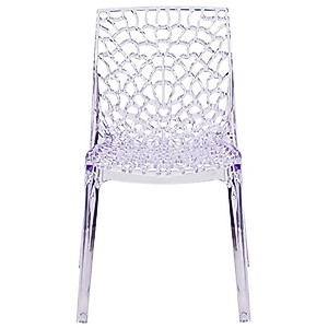Flash Furniture Vision Series Transparent Stacking Side Chair