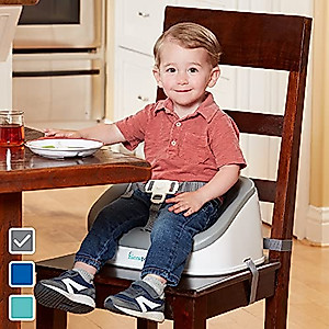 hiccapop ErgoBoost Toddler Booster Seat for Dining Table, Non-Slip Stable Baby Booster Seat for Dining Table, Soft Foam Booster Chair for Toddlers Eating, High Chair Booster Seat for Dining Table