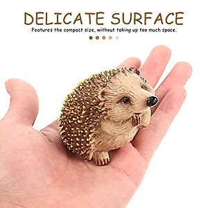 Garden Accessories Mini Hedgehog Figurines Plastic Animal Garden Statues Miniature Hedgehog Ornaments Mini Animal Model for Micro Landscape Plant Pots Bonsai Craft Decors Fairy
