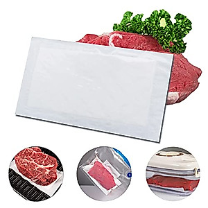 RIKICACA Meat Absorbent Pads 4x7 inch Dri Lock 60 Grams,White Meat Soaker Pads for Vacuum Sealer Bags (80pcs)