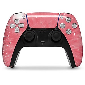 WraptorSkinz Skin Wrap compatible with Sony PS5 DualSense Controller Stardust Pink (CONTROLLER NOT INCLUDED)