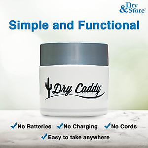 DryCaddy by Dry & Store | DryCaddy Drying System - Protection Against Moisture Damage for Hearing Aids, Cochlear Implants and Other Electronic Instruments