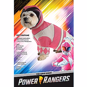 California Costumes Power Rangers Pink Ranger Pet Costume | Costumes for Dogs XS