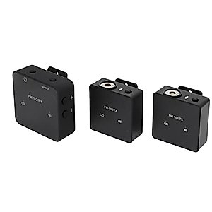 Wireless Lavalier Microphone, for DSLR Cameras Camcorders Mobile Phone Computer Sound Card, Noise Reduction Omnidirectional Clip On Mic System, for Recording