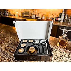 Bourbon Haze Cocktail Smoker Kit with Torch - Old Fashioned Smoker Kit, Bourbon Smoker Kit, Whiskey Smoker Kit (No Butane)