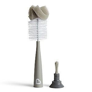 Munchkin® Sponge™ Bottle Brush, Modern Design, 2 Pack, Grey