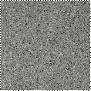 HPD Half Price Drapes Extra Wide Grommet Blackout Velvet Curtains 84 Inches Long Heat & Full Light Blocking Blackout Curtains for Bedroom & Living Room (1 Panel), 100W x 84L, Silver Grey