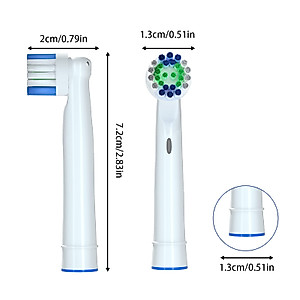 Electric Toothbrush Replacement Heads Compatible with Oral-B Soft Bristles Replacements Brush Heads 16 Pack