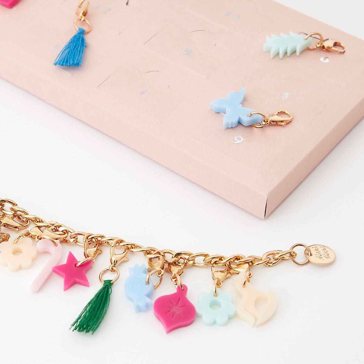 Meri Meri Winter Ballerina Charm Bracelet Advent Calendar (Pack of 1), Advent Calendar For Girls, Ages 8+, 6.875" x 2.375" x 4.375", Christmas Countdown Calendar, Advent Gift, Jewelry Box, Christmas