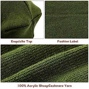 SATINIOR 4 Pieces Spring Baby Beanies Hats 0-36 Months for Unisex Spring Toddler Beanies Girl Boy Hat Warm Cap for Baby(Gray, Khaki, Army Green,Coffee)