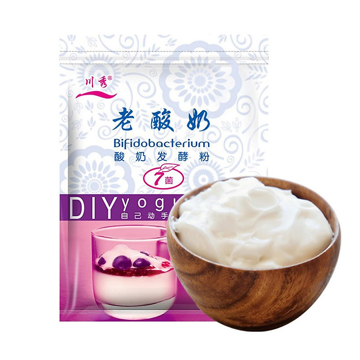 LIANXUE 1 Pack 10g Homemade Yogurt Yeast Starter Make Good Batches of Quality Probiotic-Dense Plain Vegans Yogurt Powder